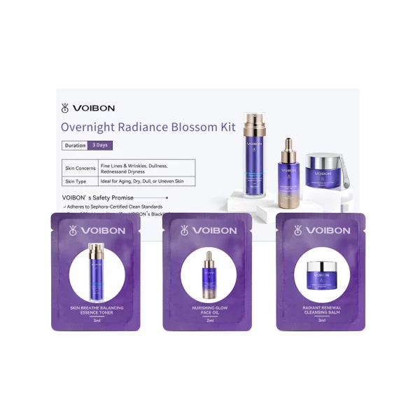 Overnight Radiance Blossom Sample Kit | Voibon